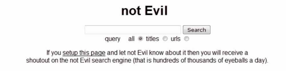 Not Evil — Dark Web Search Engine – DarkNet KING